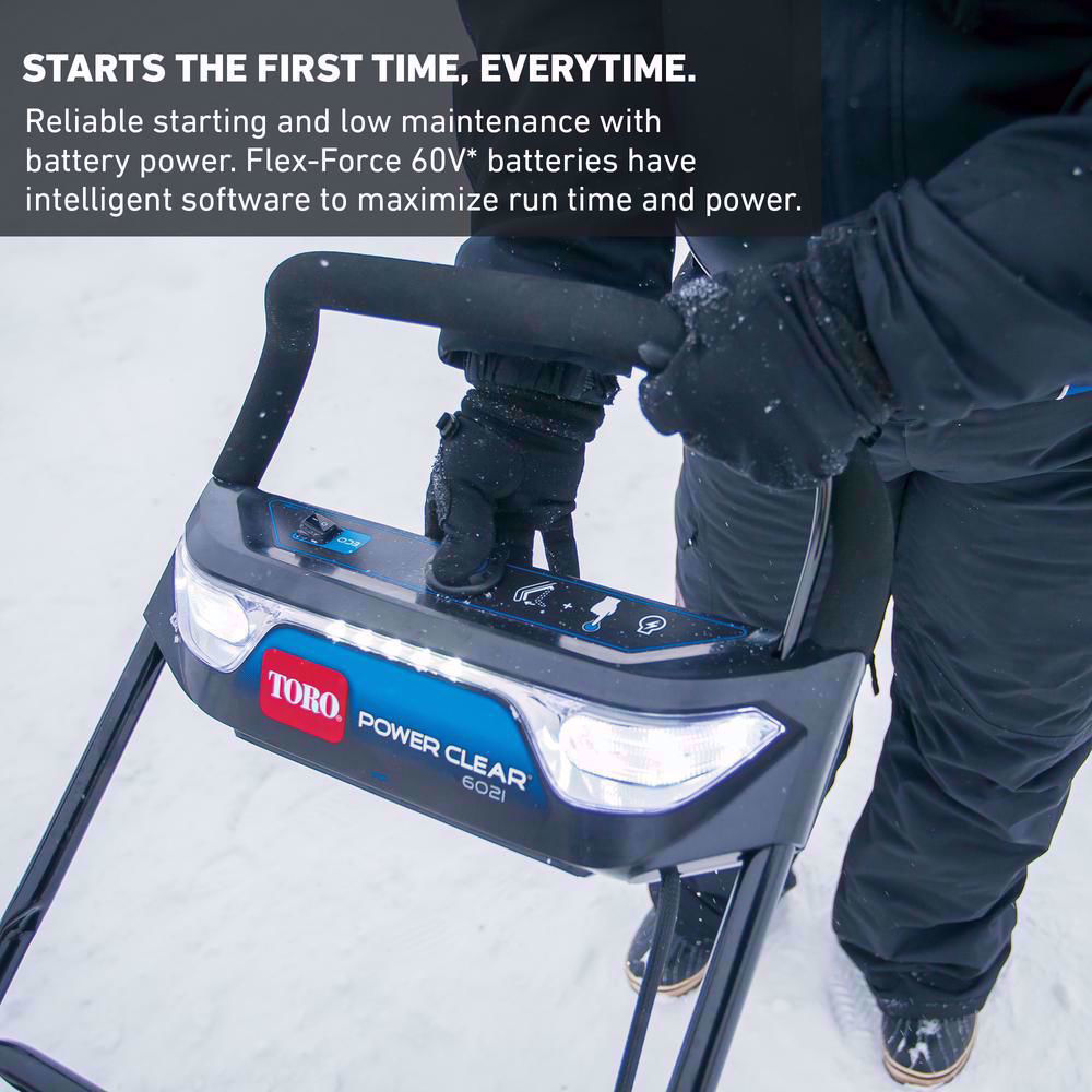39901 Toro Single Stage 60V Battery-powered Snowblower | Large ...