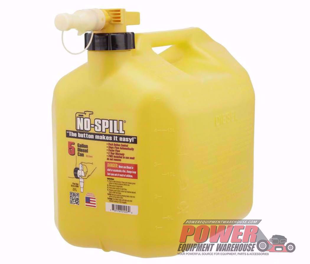 5 Gallon No Spill Diesel Fuel Can | Large Selection at Power Equipment Warehouse. Power ...